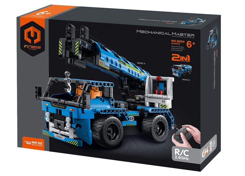 Building block remote control project crane 2 in 1 – iM.Master